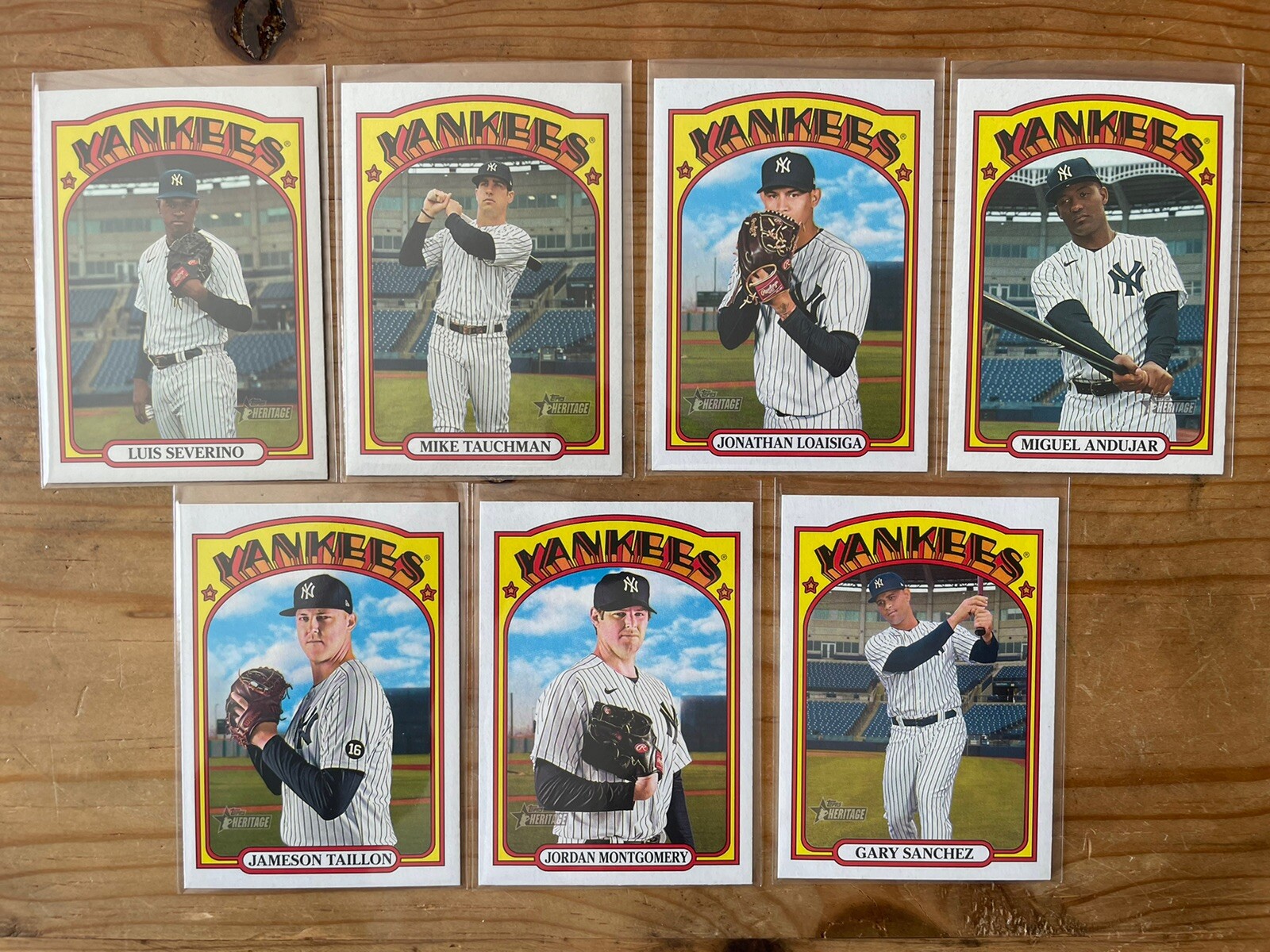 2021 Topps Heritage New York Yankees Card Lot - 7 Cards - complete your ...