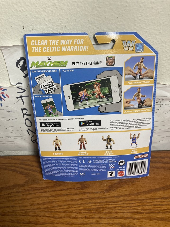 WWE SHEAMUS MATTEL RETRO WRESTLING FIGURE WWF AEW WCW ECW MOC HASBRO ...