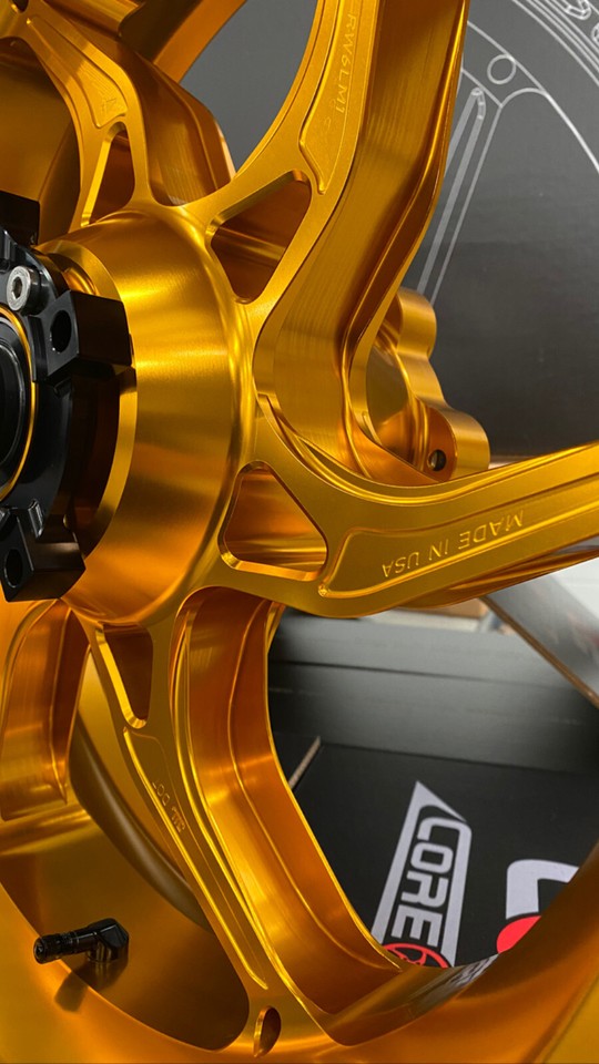 Core Moto Apex 6 wheels front & rear Kawasaki ZX6R /636 2013-2024 gloss ...