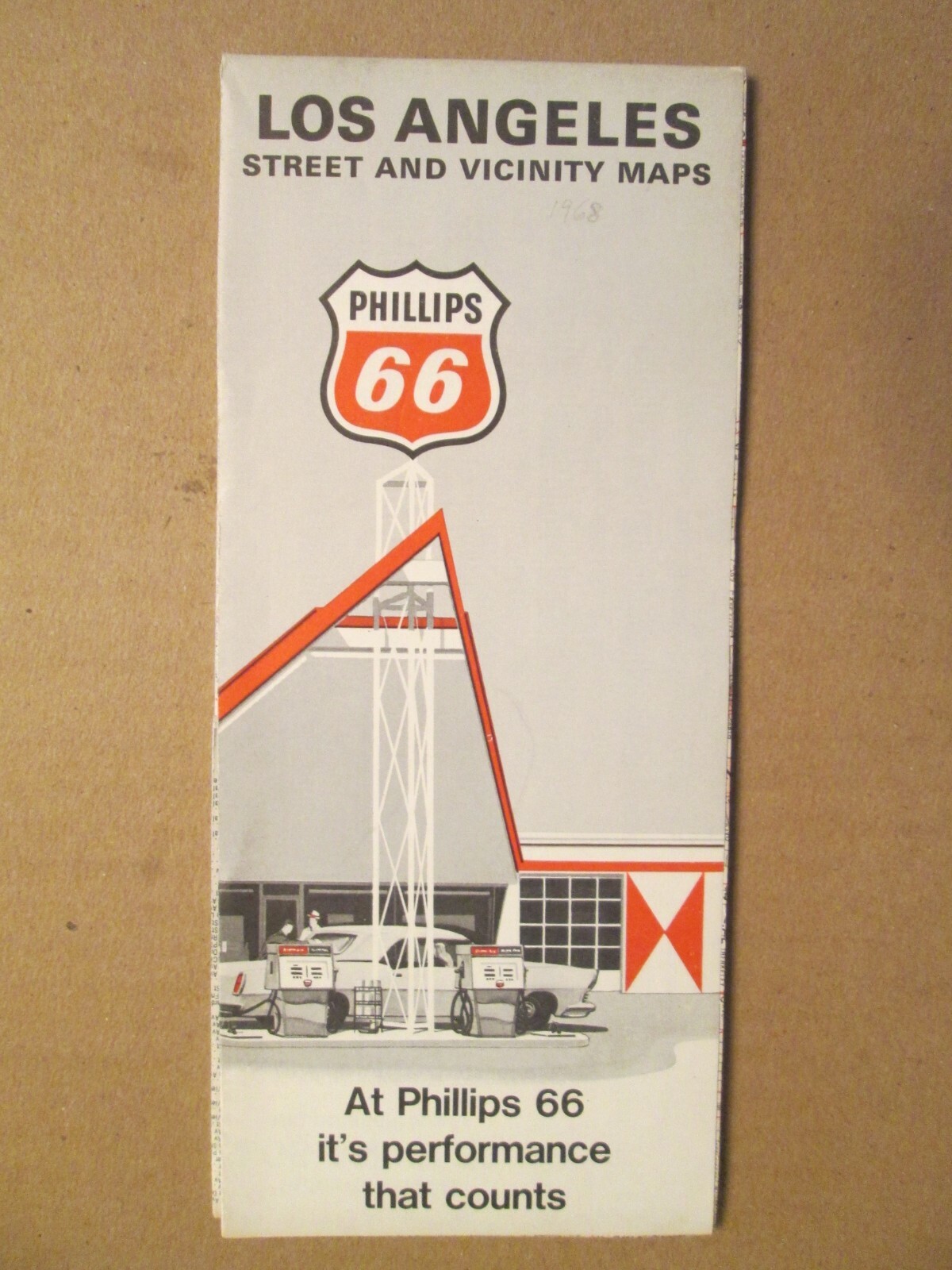Phillips 66 Map of Los Angeles and Vicinity 1968 | eBay