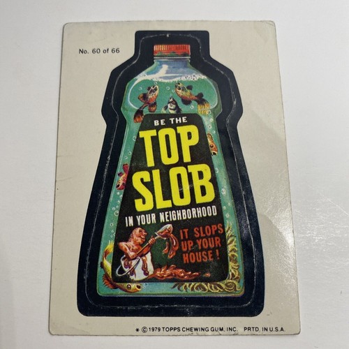 🍋 1979 Topps Chewing Gum “Top Slop” No. 60 Sticker Vintage Retro ...