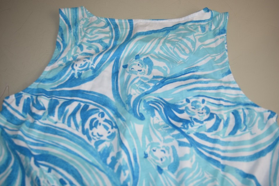 $108 New Lilly Pulitzer Windward Dress Resort White Sea Ruffles ...