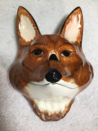 Babbacombe Pottery Fox Head Vintage String and Scissor Holder | eBay