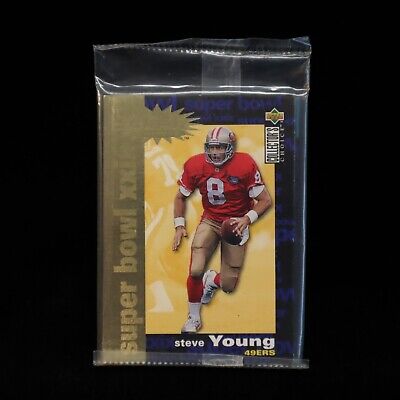 1995 49ers Chargers Crash the Game Gold Super Bowl XXIX Card Sealed Set ...
