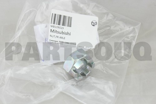 MB109029 Genuine Mitsubishi NUT,FR AXLE | eBay