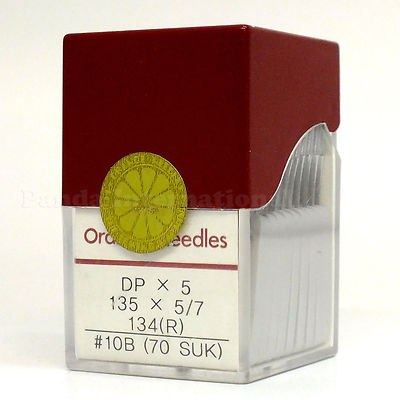 100 Orange DPX5 135 x 5/7 Needles, Size 10B Industrial Machine Juki ...