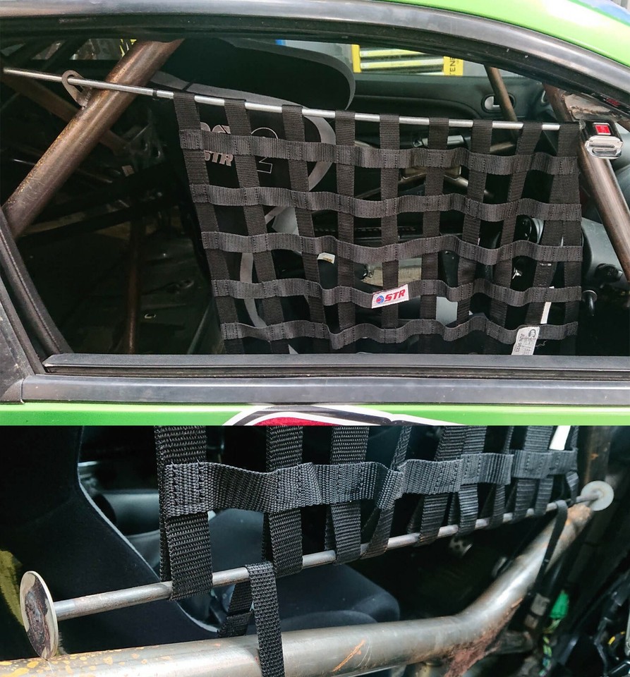 STR Race Window Net SFI 27.1 Certified Installation Kit Autograss Mini ...