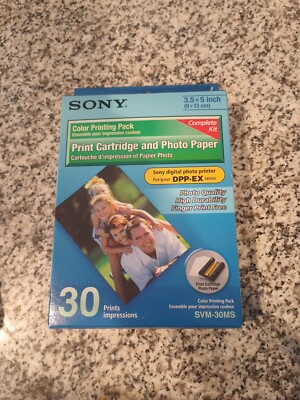 SONY SVM-30MS Color Print Pack Cartridge Photo Paper DPP-EX 2010 | eBay