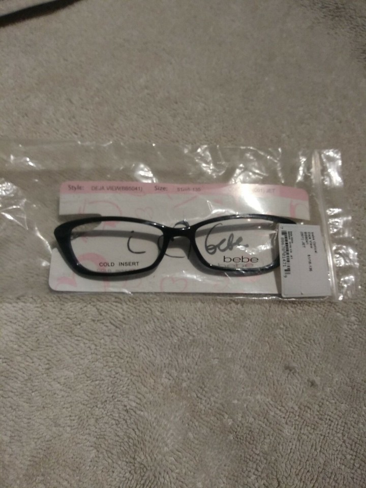New bebe Deja View BB5041 Eyeglass Frames, Jet, 51/16-135 | eBay
