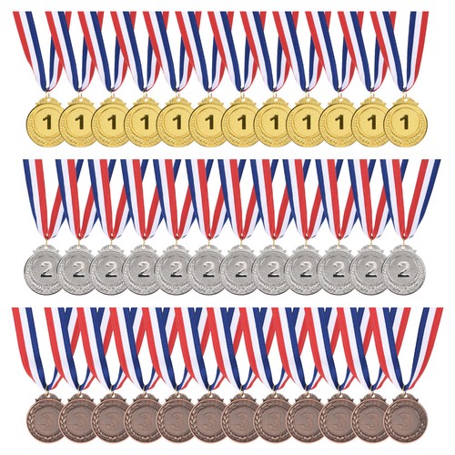 36Pcs Gold Silver Bronze Award Metals,for Sport Competition Play ...