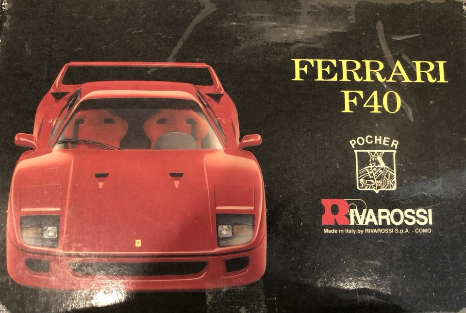 FERRARI F40 POCHER RIVAROSSI 1/8 scale, Steel body model kit K55 | eBay