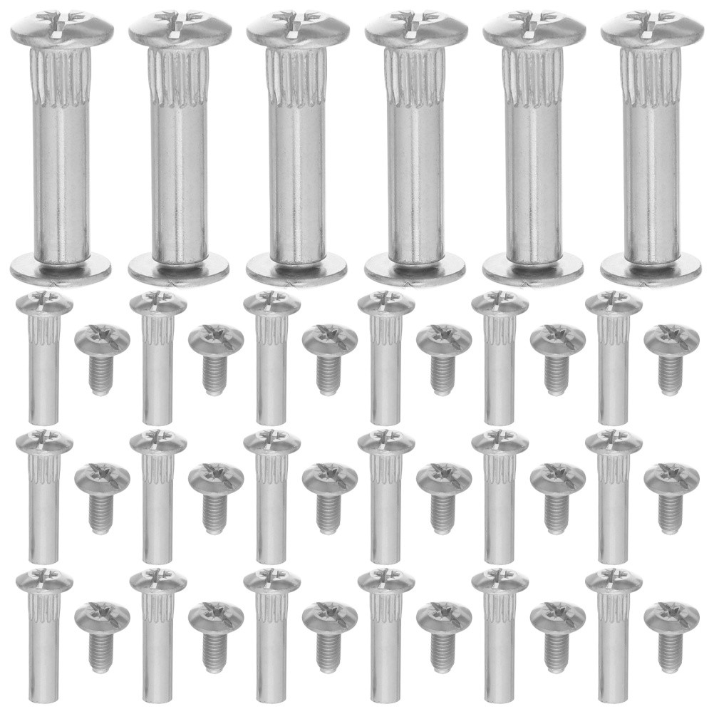 100 Pcs Binding Studs Cabinet Panel Connector Barrels Joining Screws | eBay