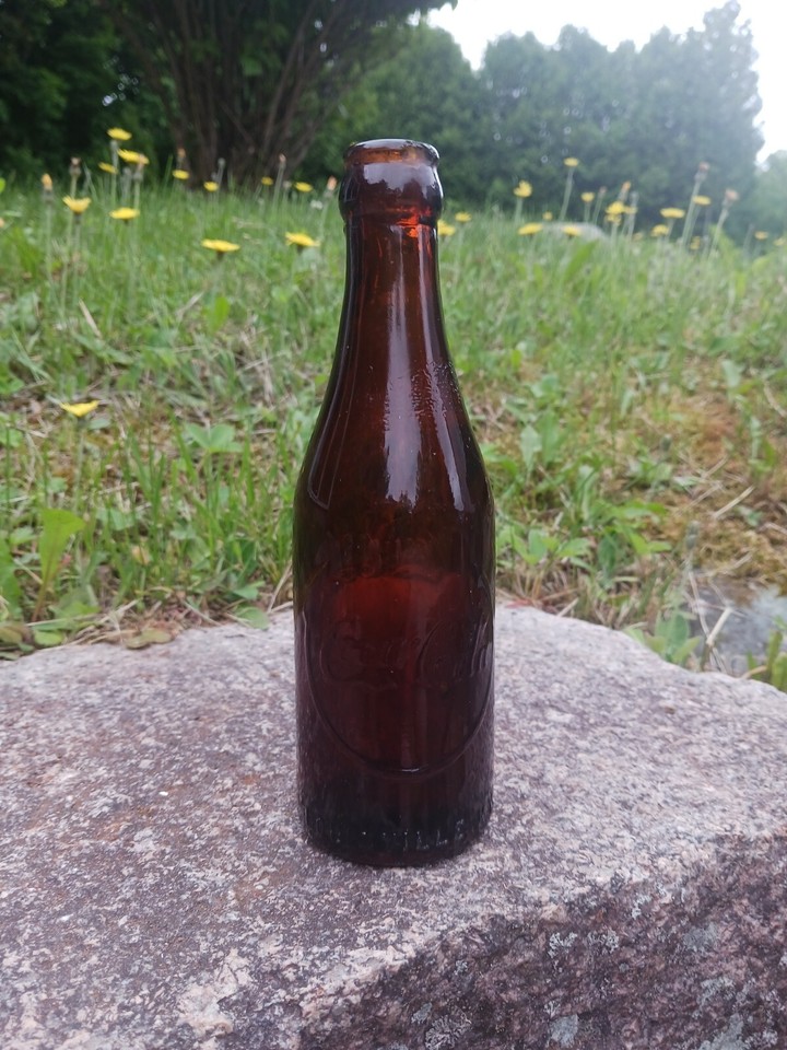 Rare 1910 Amber Coca-Cola Bottle with Inside Circler Arrow Louisville ...