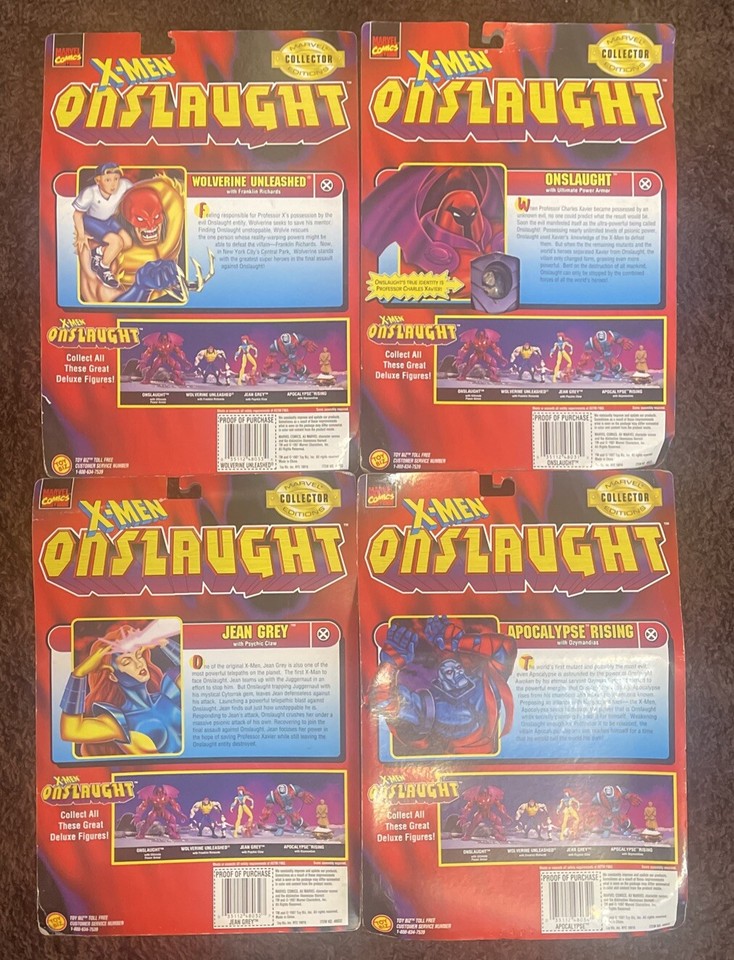 NRFB - 1997 Marvel Comics X-Men Onslaught Lot - Apocalypse WOLVERINE ...