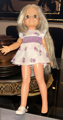 Ideal “VELVET” Doll, 15”, 1970, Original Dress, Sleep Eyes, Growing ...