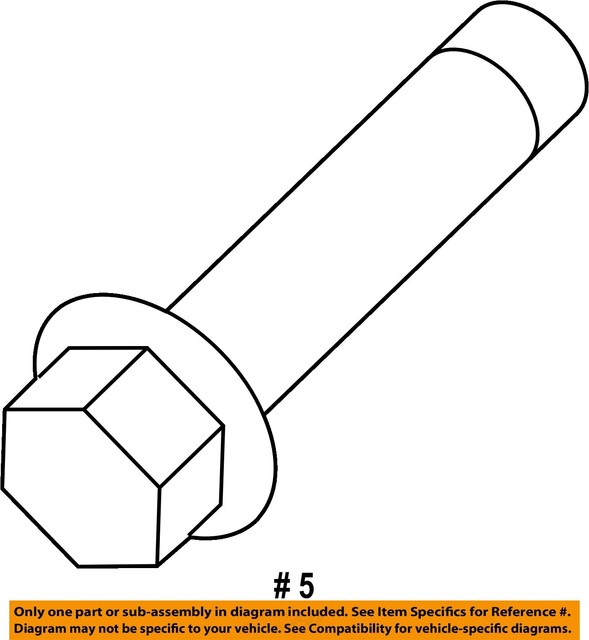 Chrysler 6510140AA Genuine OEM Exhaust Manifold Bolt for sale online | eBay