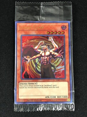 Lesser Fiend Ultra Rare LART-EN008 Sealed Yugioh Trading Card Game | eBay