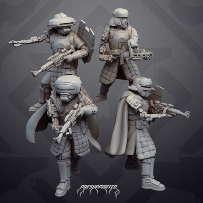 Hexon Commandos - Set of 4 | 35mm | SW Legions | DnD Miniatures ...