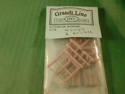 Grandt Line HO #5116 VICTORIAN WINDOWS - 4 SINGLE/2 DOUBLE (2 SETS) | eBay
