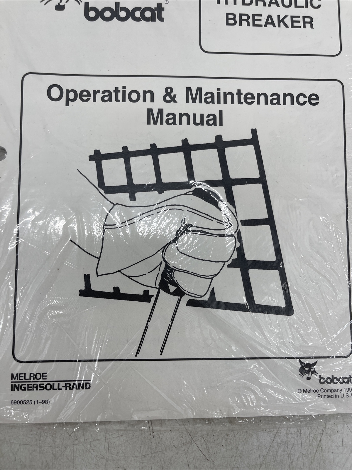 Bobcat 2570 & 3570 Hydraulic Breaker Owner Operator Maintenance Manual ...
