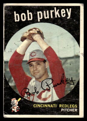 1959 Topps Bob Purkey #506 Cincinnati Redlegs Baseball Card | eBay