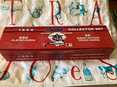 1988 Score Baseball Complete Factory Set Premier Edition 660 Cards ...