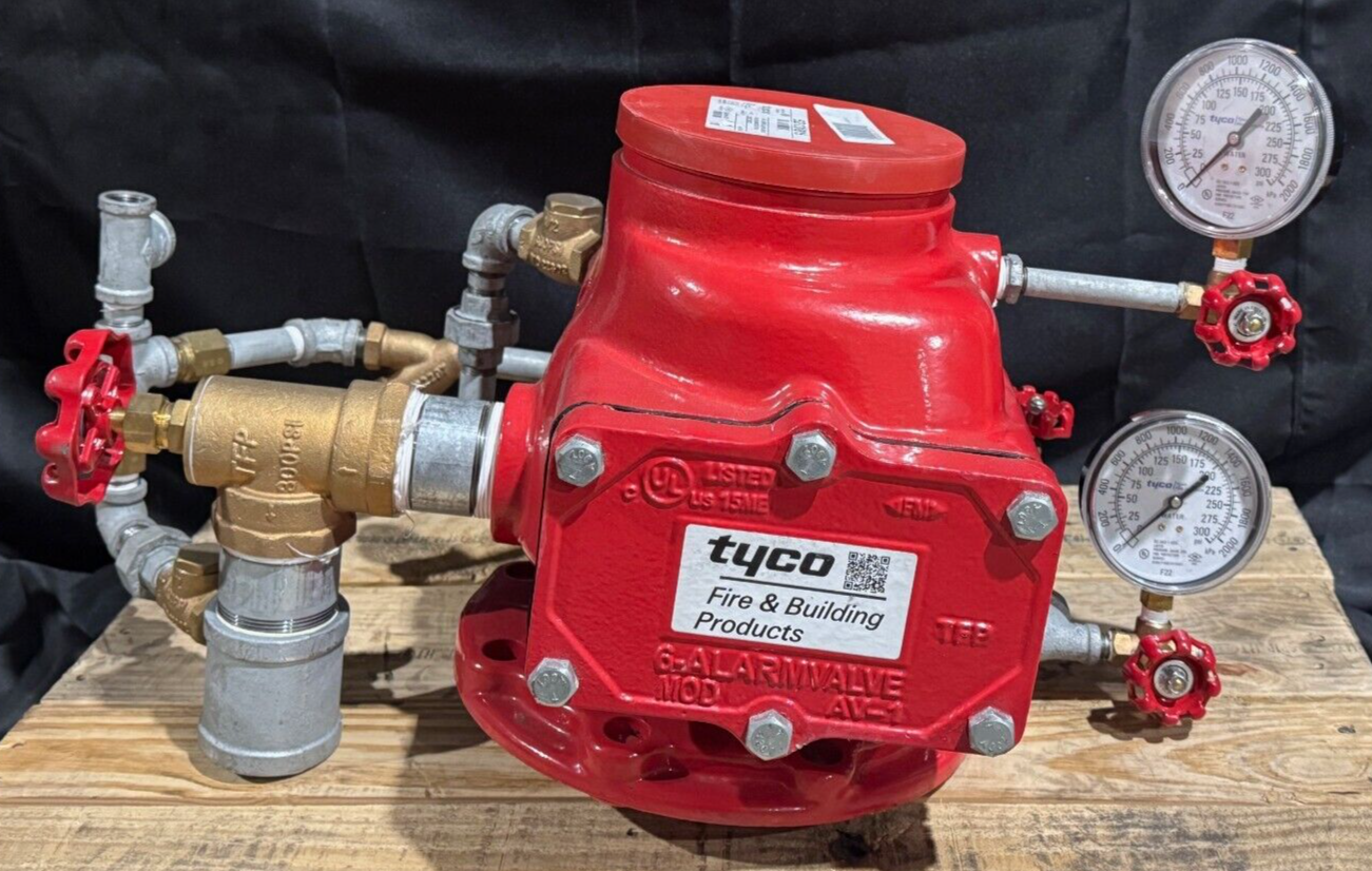 Tyco AV-1-300 PSI Alarm Check Valve FLGD FXG 6" NPT Port 522031615 | eBay