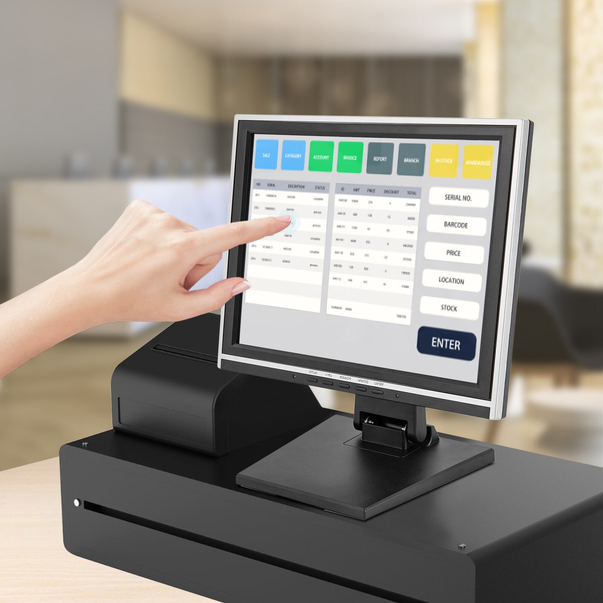 Cash Register Touch Screen