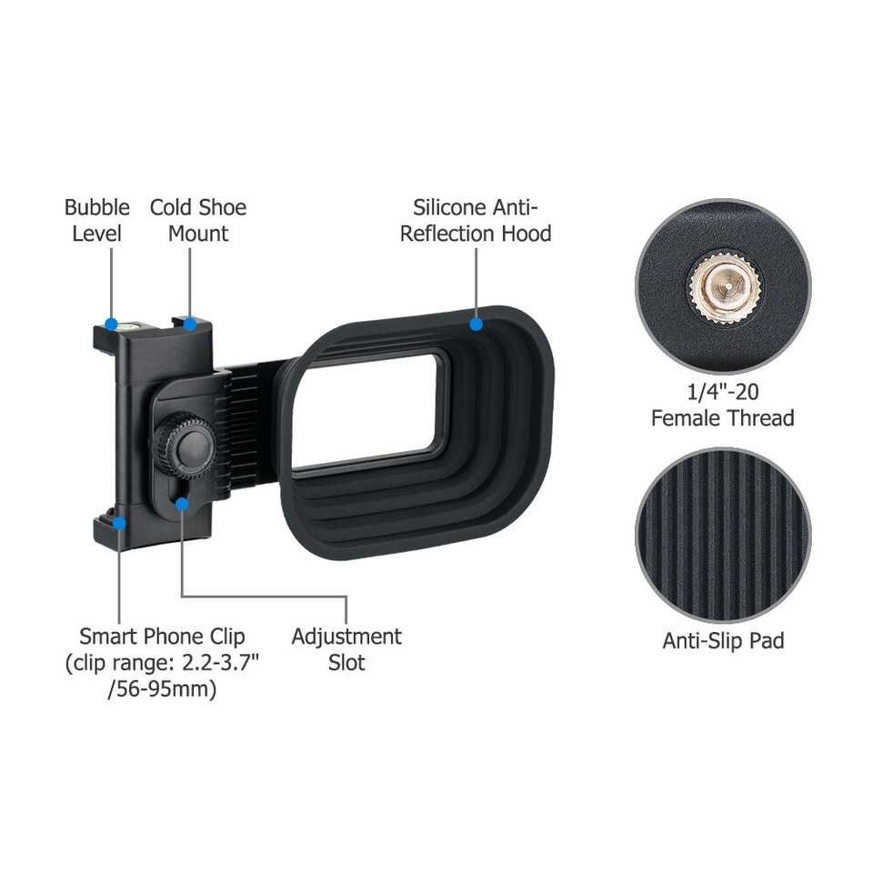 Anti-Reflection Phone Lens Hood Shade for iPhone Cellphone Samsung ...