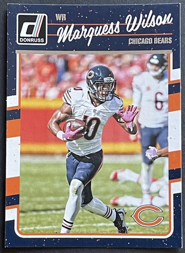 Marquess Wilson - Chicago Bears - 2016 Panini Donruss Football - Base ...