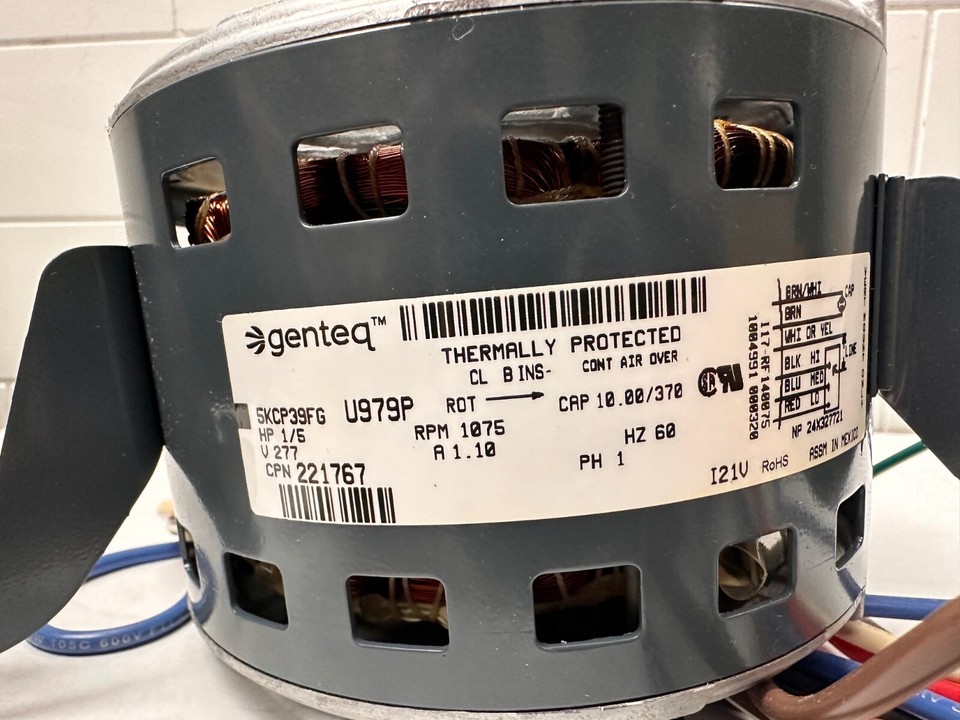 GENTEQ AC BLOWER MOTOR 5KCP39FG U979P 1/6 HP BRAND NEW | eBay