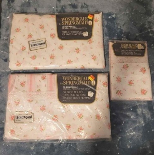 VTG Wondercale Springmaid Pillowcase Double Sheets NEW In Package 60s ...