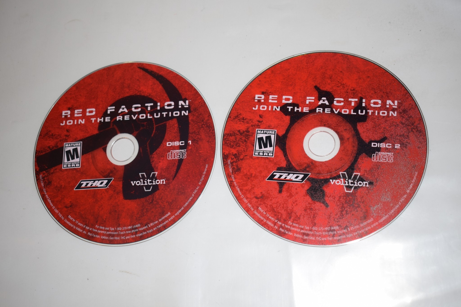 RED FACTION JOIN THE REVOLUTION PC GAME 2001 DISC 1 & 2 (TRU53) | eBay