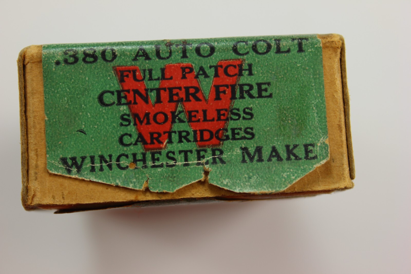 WINCHESTER .380 AUTOMATIC COLT CARTRIDGE AMMO 2 PIECE CARDBOARD BOX ...