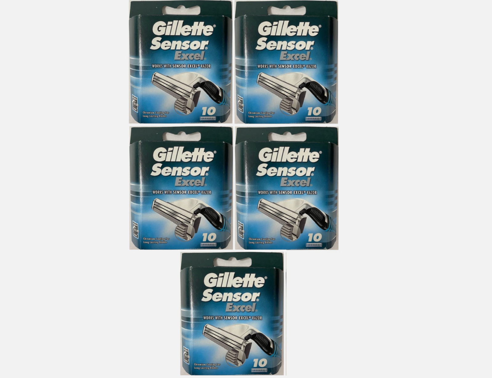 Gillette Sensor Excel Razor Blades - 50 boxes free shipping.. | eBay