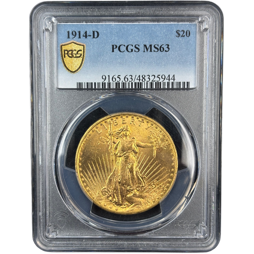 1914 D Saint Gaudens Double Eagle PCGS MS63 Gold Coin Pre33 | eBay