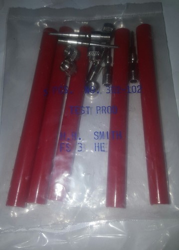 Pack of (5) H.H SMITH Red Test Probe Probes P/N 302-102 | eBay