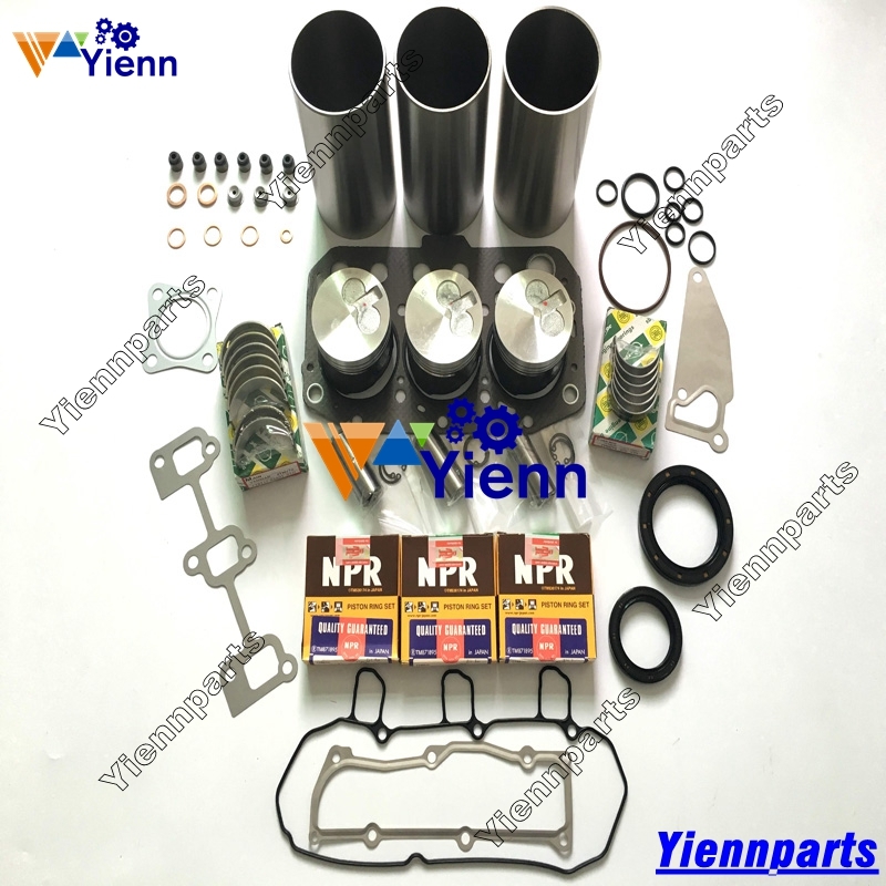 3TNM74 3TNM74F-SAKV Overhaul Rebuild Kit For Yanmar John Deere 1023E ...