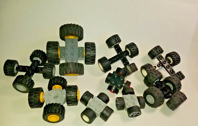 LEGO TIRE 9 COMPLETE SETS Building Star Wars CAR Space Part Wheel with ...