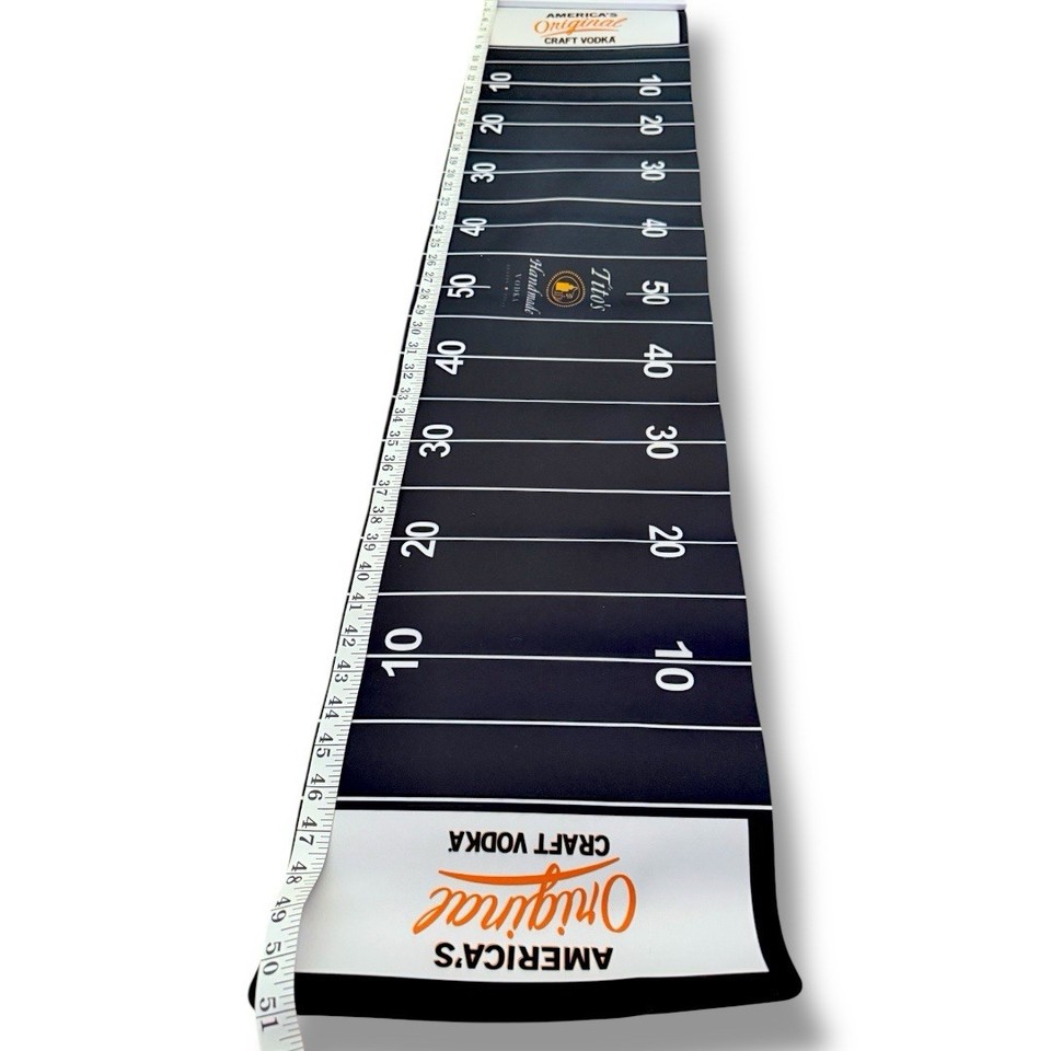 NEW Tito’s Handmade Vodka Football Field Bar Mat Runner + Drawstring ...