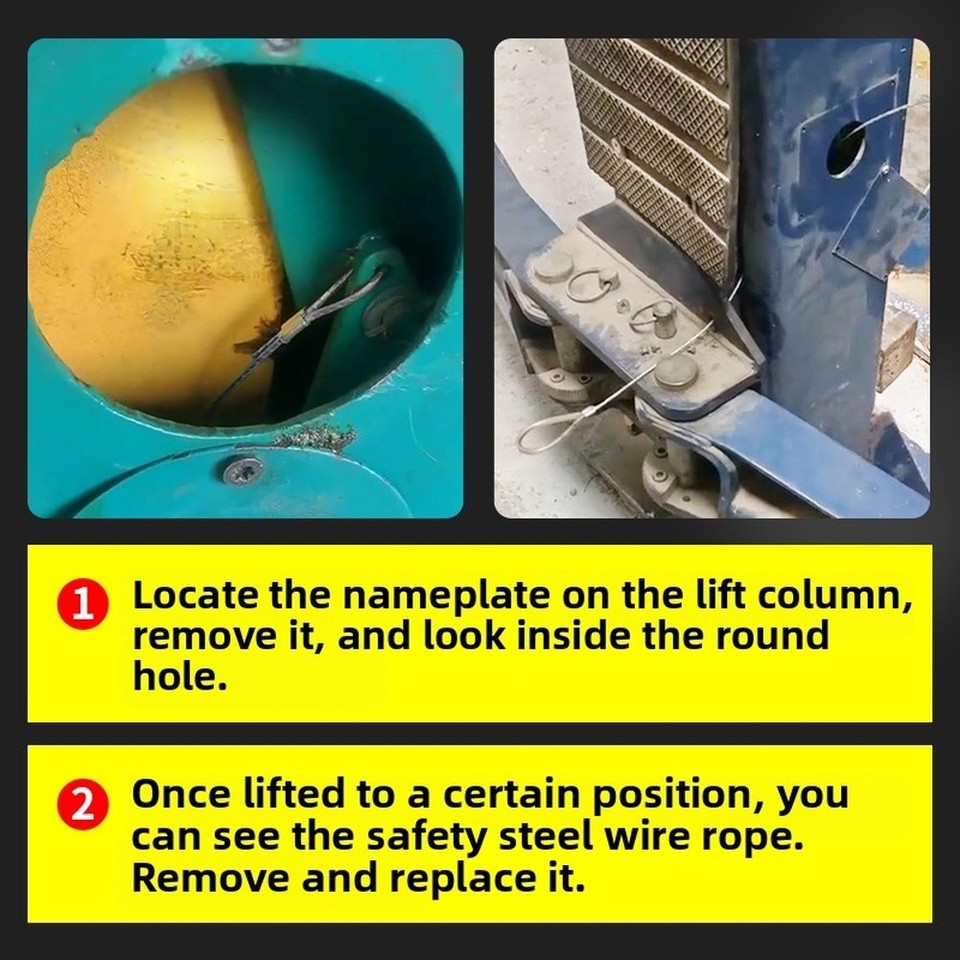 Car Maintenance Car Lift Safety Rope Anti-Abrasion Rings Heavy Load ...