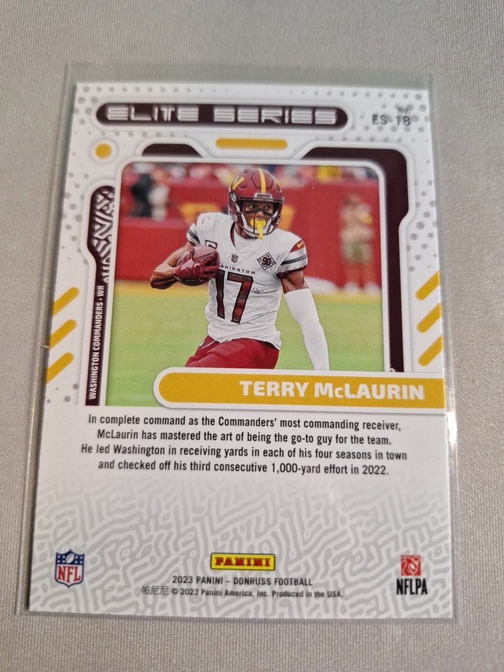 2023 DONRUSS FOOTBALL ELITE SERIES #ES-18 TERRY McLAURIN WASHINGTON ...