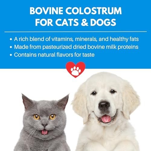 Bovine Colostrum for Dogs, Cats, Puppies, Kittens & Pets - Colostrum ...