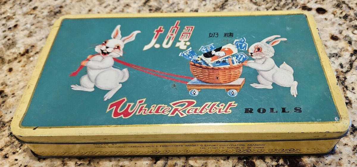 White Rabbit Candy Tin