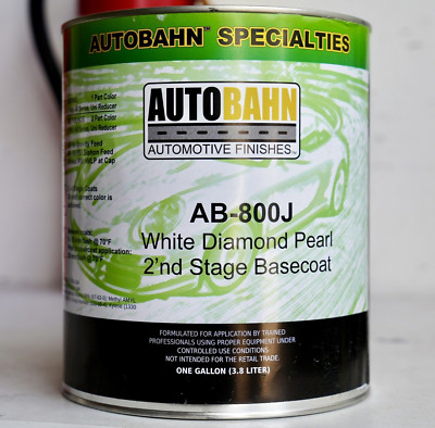 Autobahn GM 800J White Diamond Pearl Basecoat GALLON SIZE Automotive ...