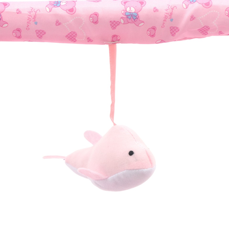 Pink Electric Baby Rocker Swing Rocking Crib Cot Bed Infant Cradle w ...