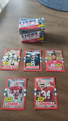 1985 topps usfl football complete set (132 cards) | eBay