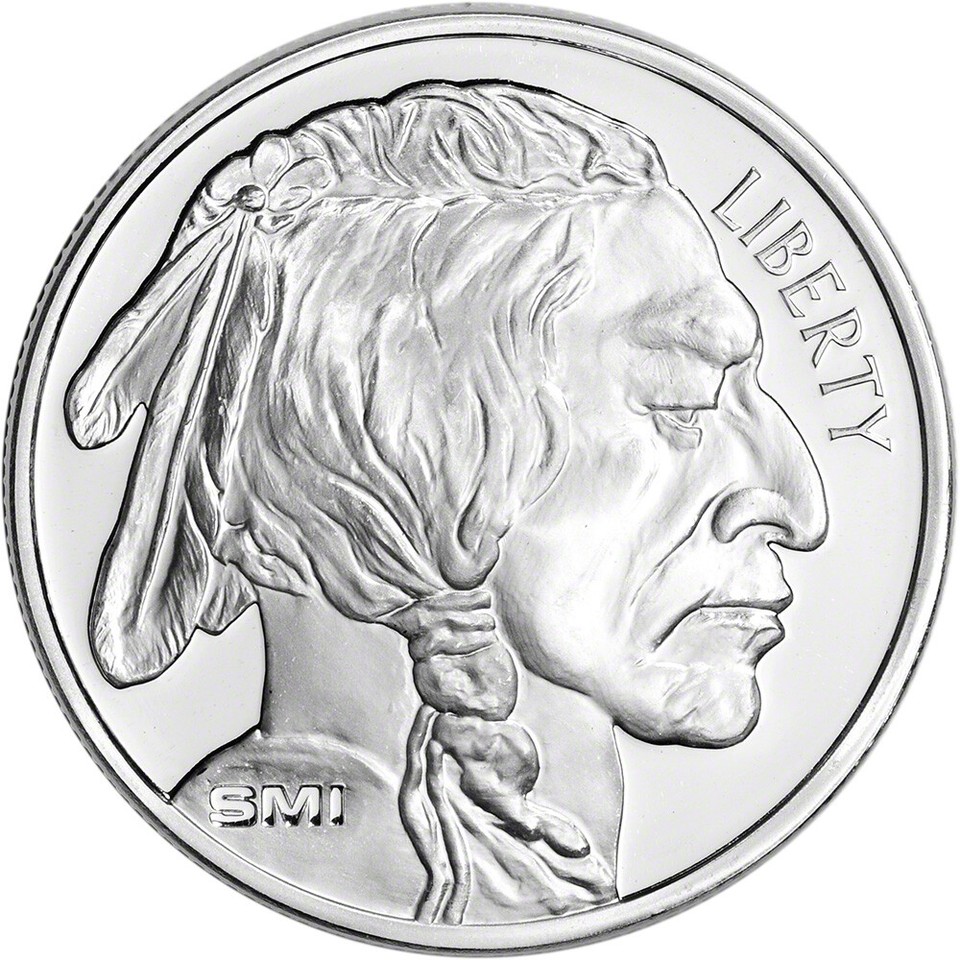 1 oz. Silver Round - Sunshine Buffalo - .999 Fine (Lot, Roll, Tube of ...