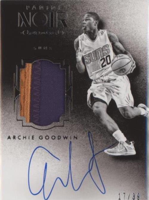 2015-16 Panini Noir - Autographed Prime Black and White Archie Goodwin ...