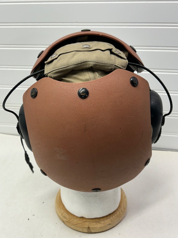 US Navy Brown Flight Deck Cranial Helmet | eBay